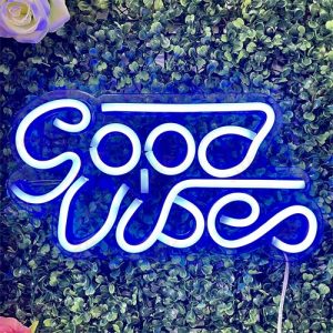 Good Vibes Red Neon Sign To Gives You Bright Light - LITA SIGN