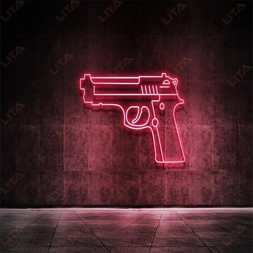 AK 47 Neon Sign - LITA SIGN