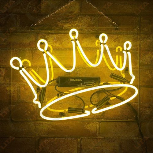 Red Crown Neon Sign - LITA SIGN