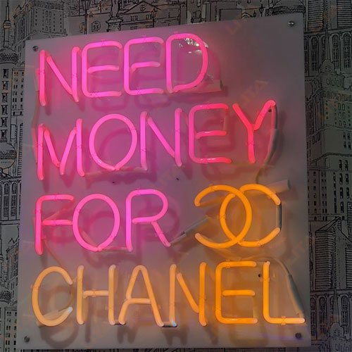 Need Money For Chanel Neon Sign - LITA SIGN