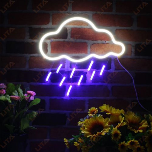 Rain Cloud Neon Sign Best Option To Enhance Ambiance - LITA SIGN