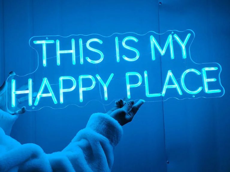 Happy Neon Sign - LITASIGN