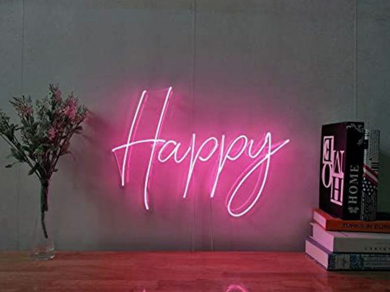 Happy Neon Sign - LITASIGN