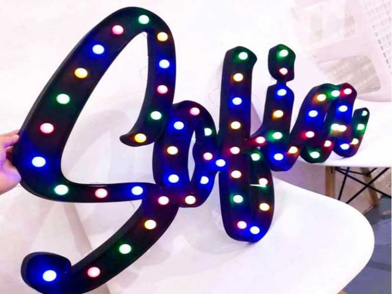 Cursive Marquee Letters - LITASIGN