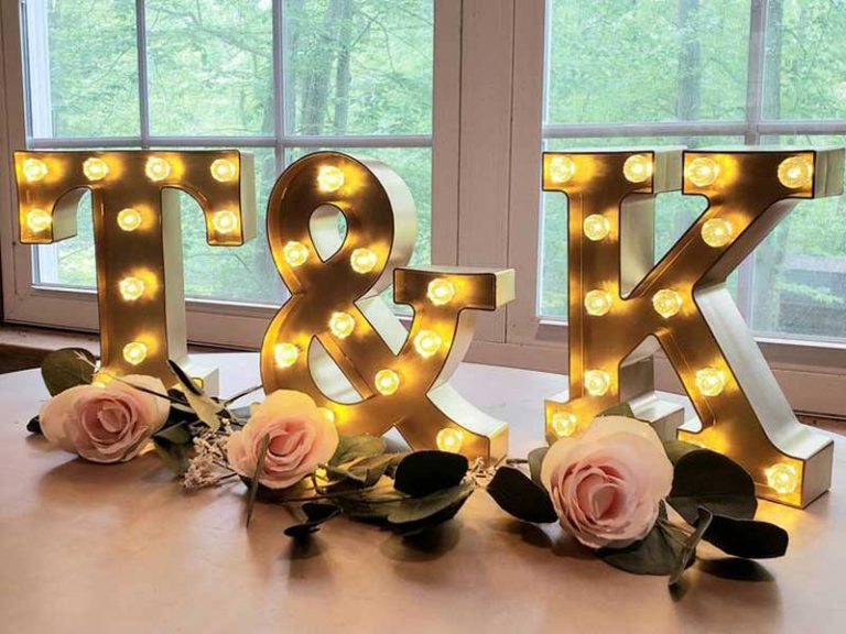 Wedding Marquee Letters - LITASIGN