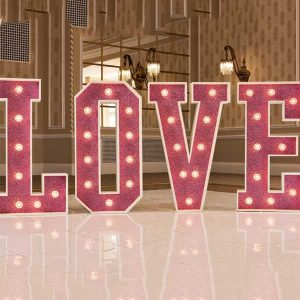 Pink Marquee Letters - LITASIGN