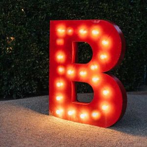 Red Marquee Letters - LITASIGN