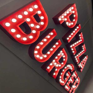 Red Marquee Letters - LITASIGN