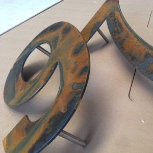 Corten Steel Letters - LITASIGN
