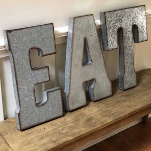 Galvanized Letters - LITASIGN