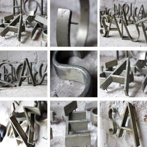 Cast Metal Letters - LITASIGN