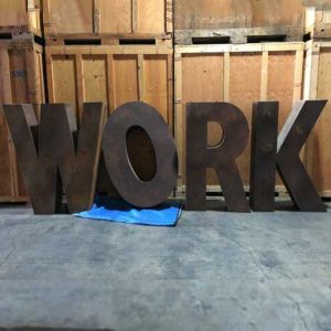 Corten Steel Letters - LITASIGN