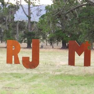 Corten Steel Letters - LITASIGN