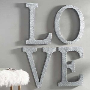 Galvanized Letters - LITASIGN