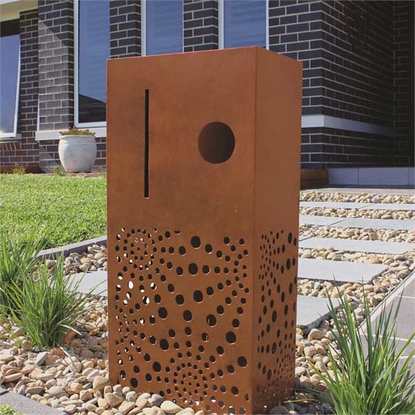 Rusted Metal Letterbox - LITASIGN