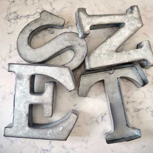 Galvanized Letters - LITASIGN