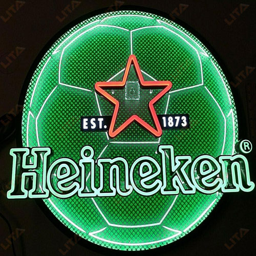 Heineken Soccer Ball Neon Sign - LITA SIGN