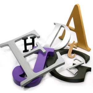 Metal Mailbox Letters - LITASIGN