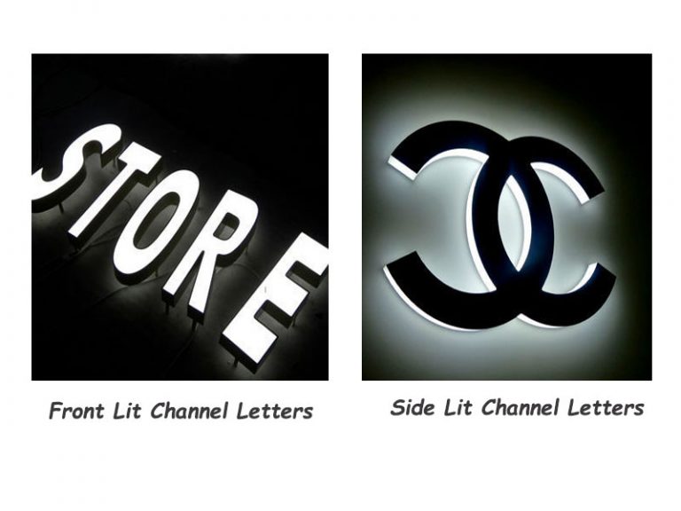 Side Lit Channel Letters - LITASIGN