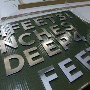 Metal Letters for Concrete - LITASIGN