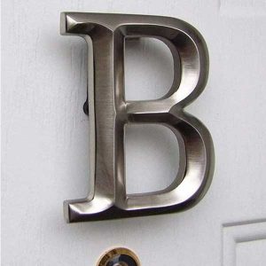 Metal Door Letters - LITASIGN