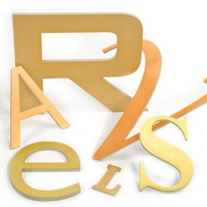 Metal Door Letters - LITASIGN
