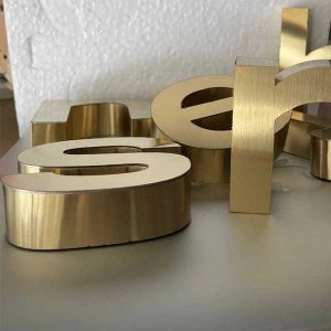 Gold Metal Letters Manufacturer - LITASIGN