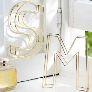 Gold Wall Letters - LITASIGN