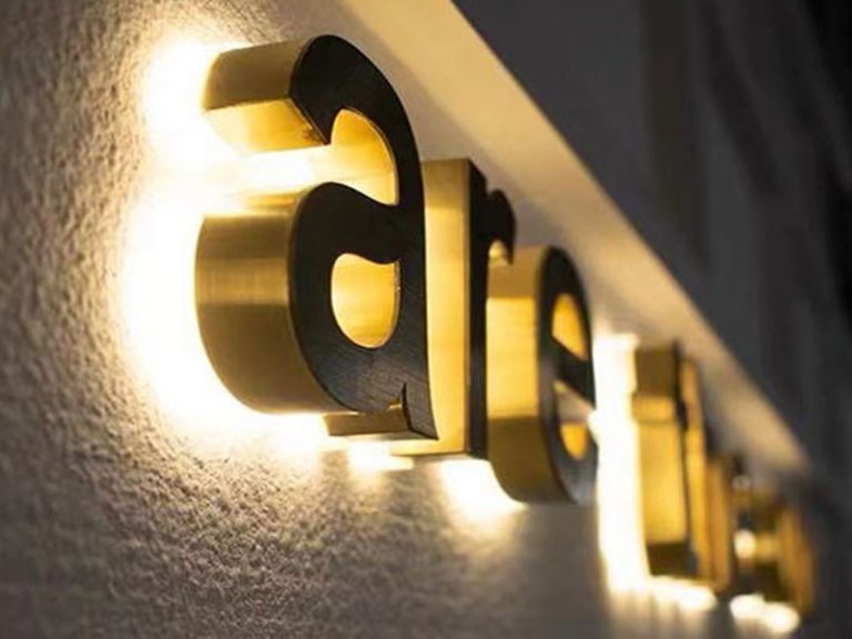 Brass Channel Letters - LITASIGN