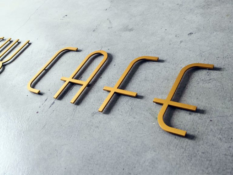 Brass Channel Letters - LITASIGN