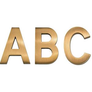 Metal Block Letters - LITASIGN