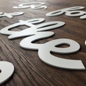 Cursive Metal Letters - LITASIGN