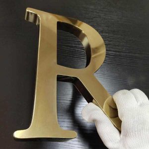 Gold Metal Letters Manufacturer - LITASIGN