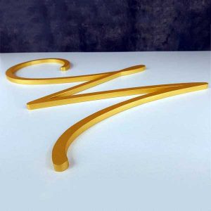 Gold Wall Letters - LITASIGN