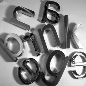 Metal Block Letters - LITASIGN
