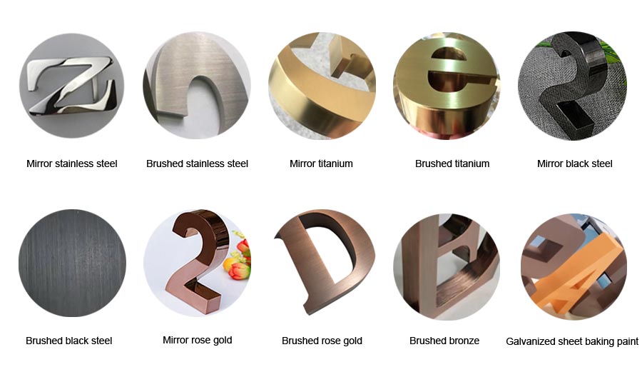 Cool 3 Inch Galvanized Letters Direct From Factory - LITASIGN