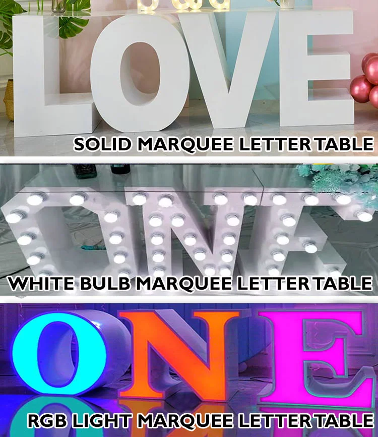 Marquee Letter Table - LITASIGN