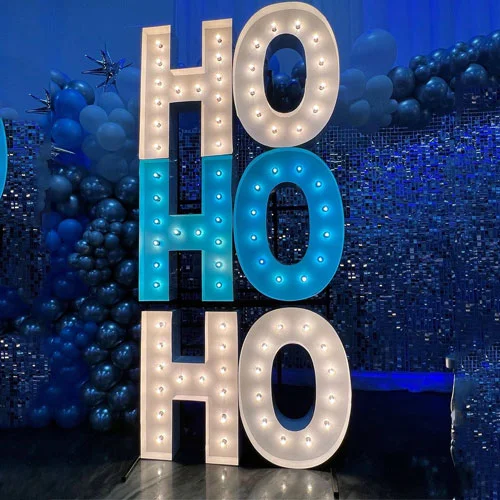 Ho Ho Ho Marquee Letters - LITASIGN