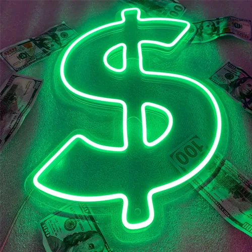 Neon Dollar Sign - LITA SIGN