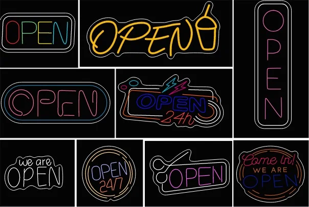 Custom Neon Open Sign - LITASIGN
