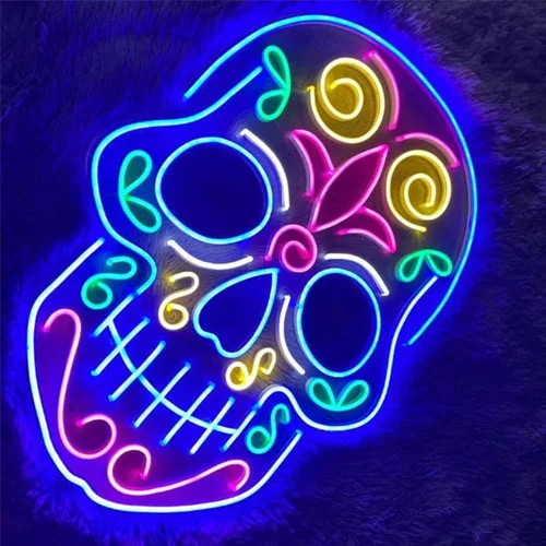 Modelo Skull Neon Sign - LITA SIGN
