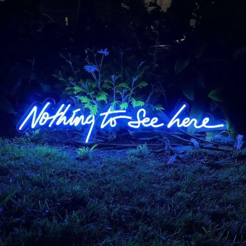 ここには何も見るものはありませんネオンサイン - LITA SIGN