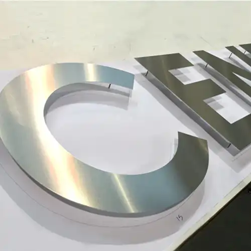 Brushed Steel Letters - LITASIGN