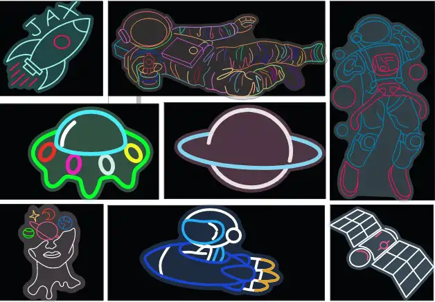 Space Neon Sign - LITASIGN