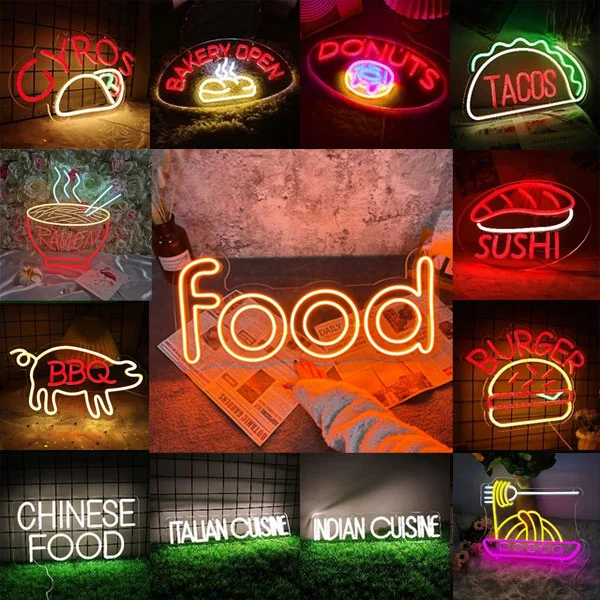 Letrero de Neón de Comida - LITASIGN
