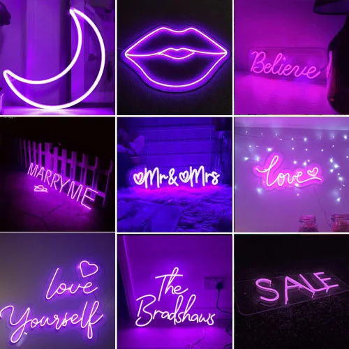 Cool Purple Neon Signs - LITA SIGN
