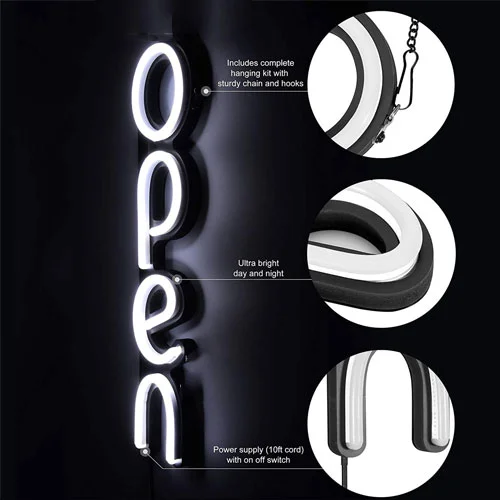 Vertical Open Sign - LITA SIGN