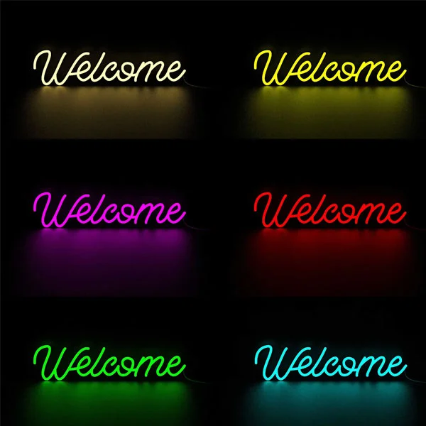 Welcome Neon Sign - LITASIGN