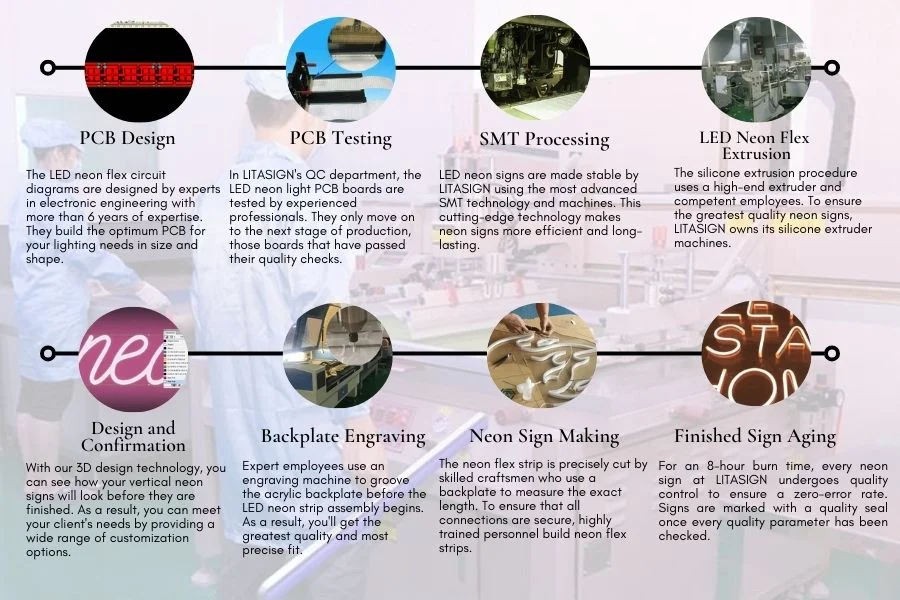 Vertical Neon Sign - LITASIGN