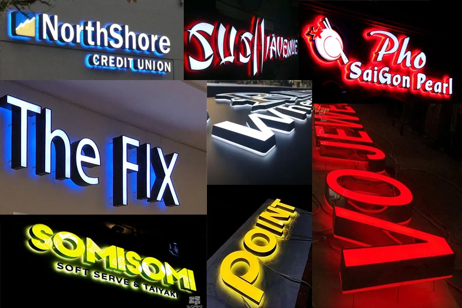 Front and Back Lit Channel Letters - LITASIGN